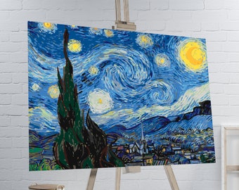 Starry Night Paint by Number - Etsy