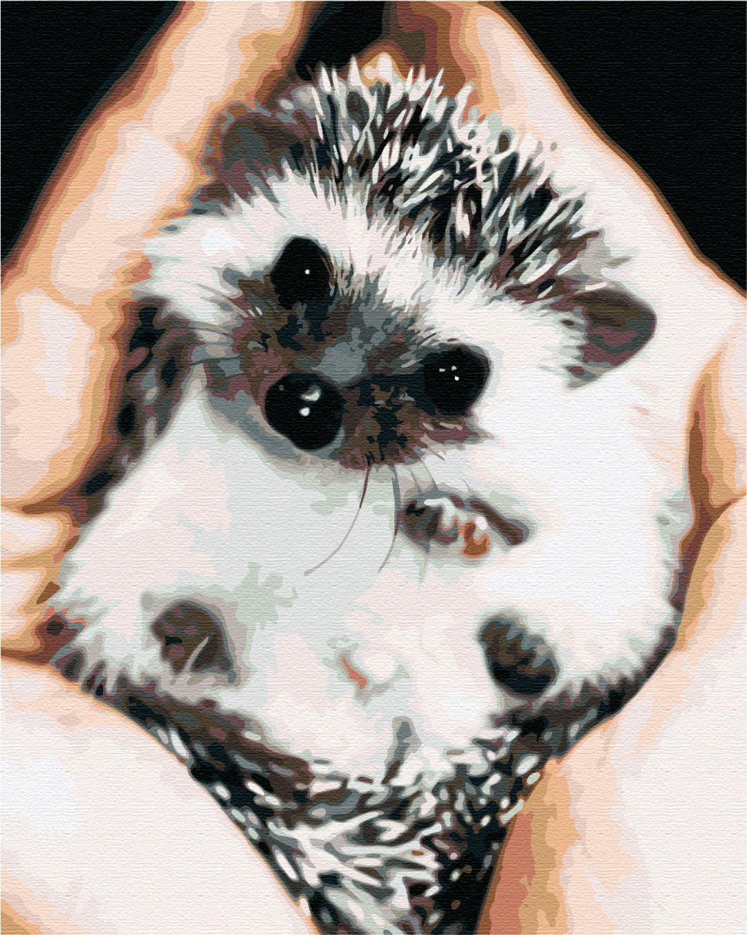 Hedgehog, Paint by Number Kit, ANI-12 Shipping From US, DIY Acrylic ...