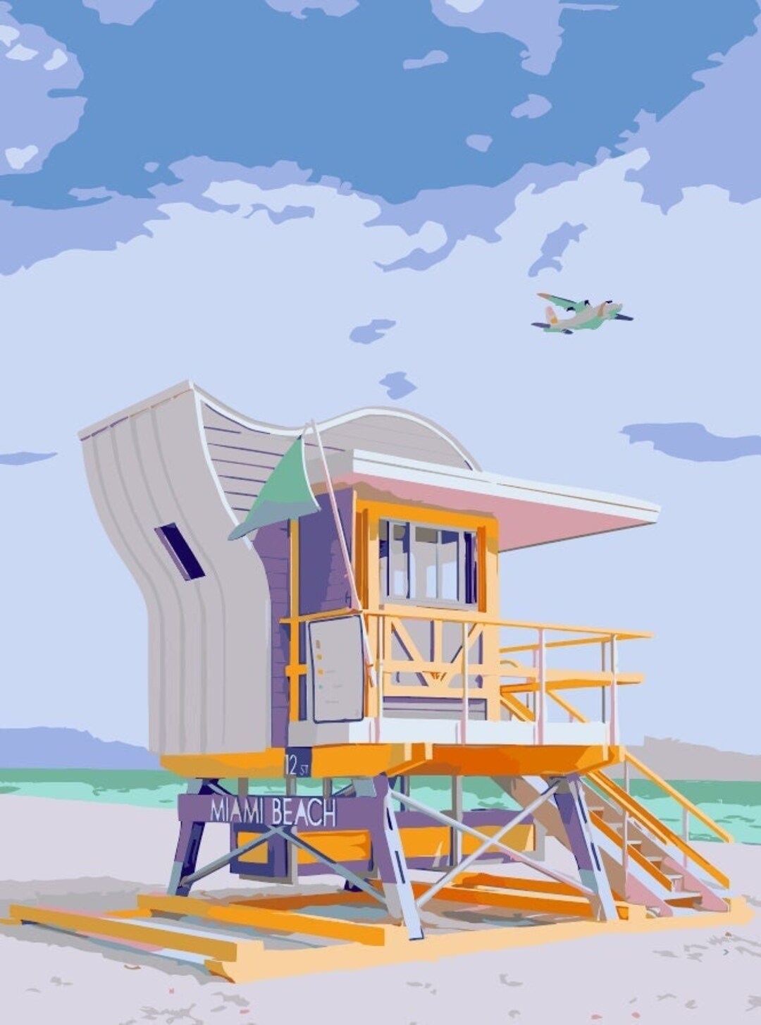 Miami Safeguard House, Paint by Number Kit, MIA-8 Shipping From US, DIY ...