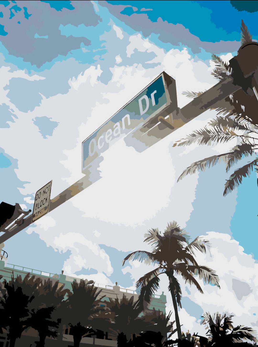 Ocean Drive, Paint by Number Kit, MIA-1 Shipping From US, DIY Acrylic ...