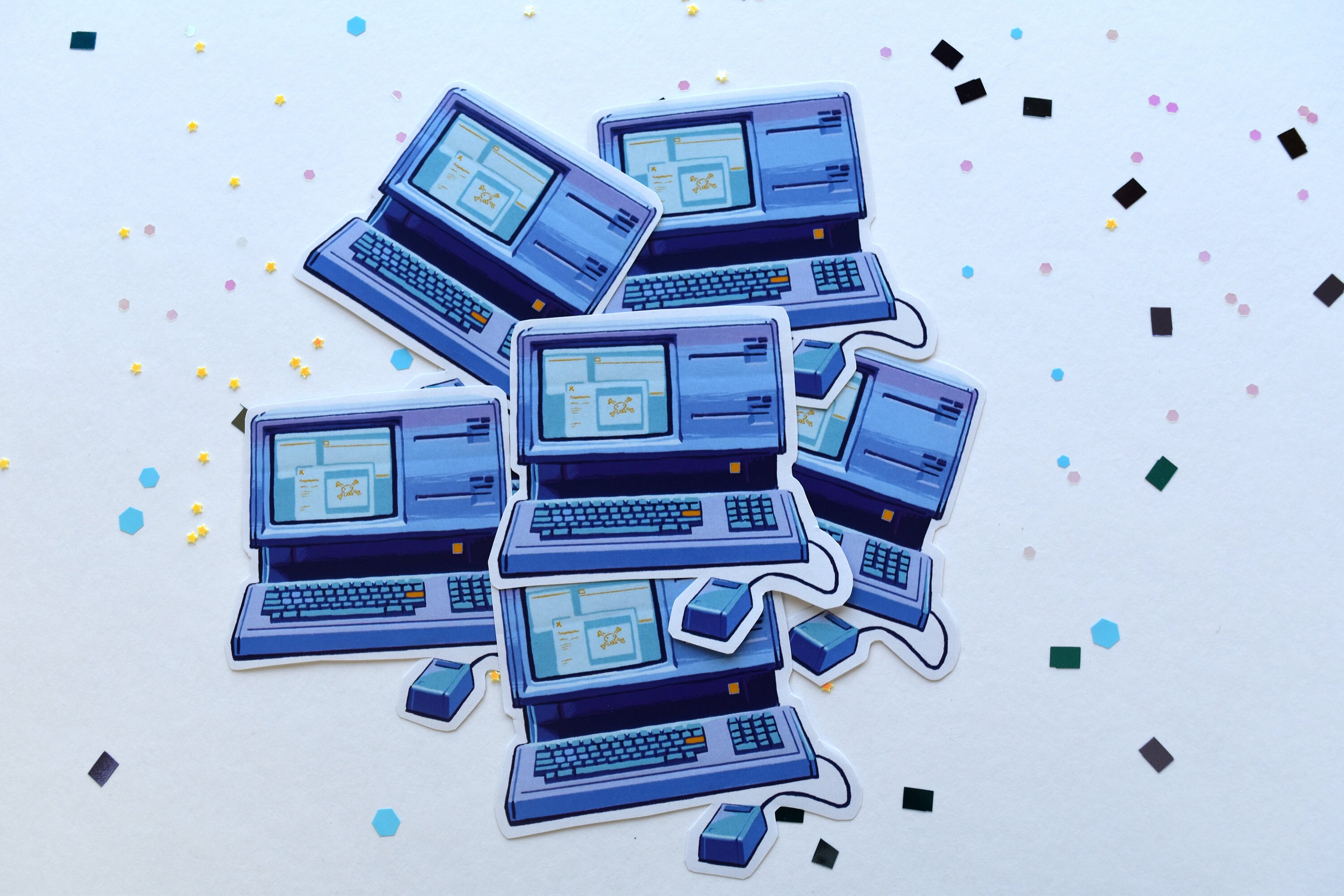 Retro Technology Sticker Pack Pack of 4 Technology Stickers | Etsy