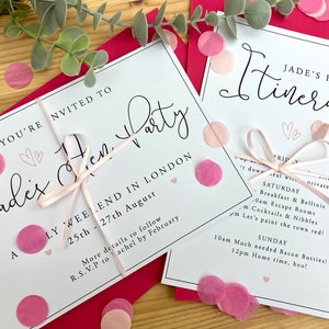Personalised Bride Hen Do Invite. Bride to Be | Hen Party Invitation ...