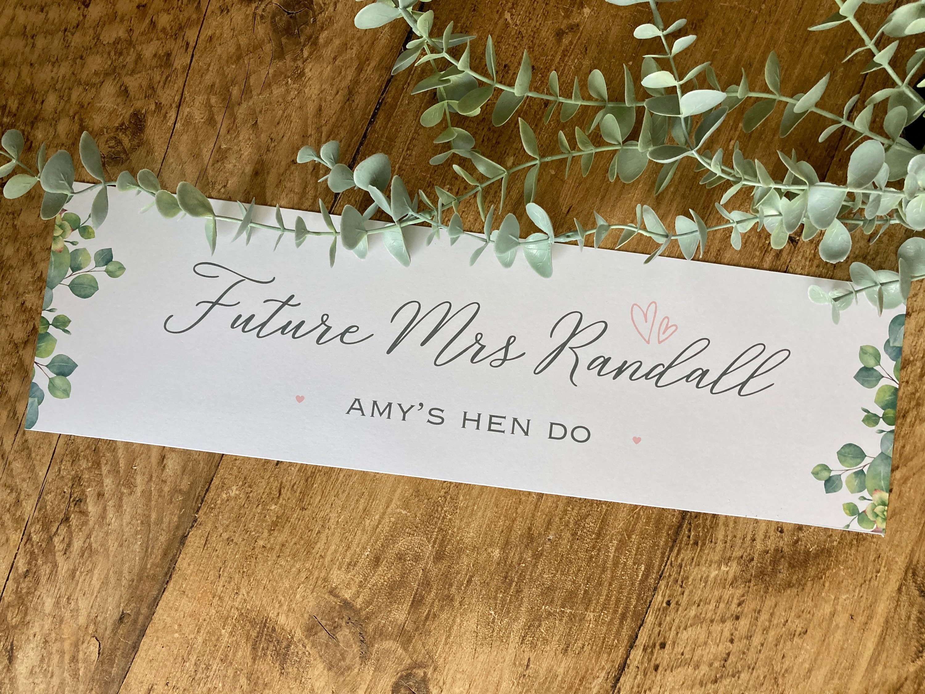 Hen Do Banner. Personalised Bride to Be Hen Party Sign. - Etsy UK