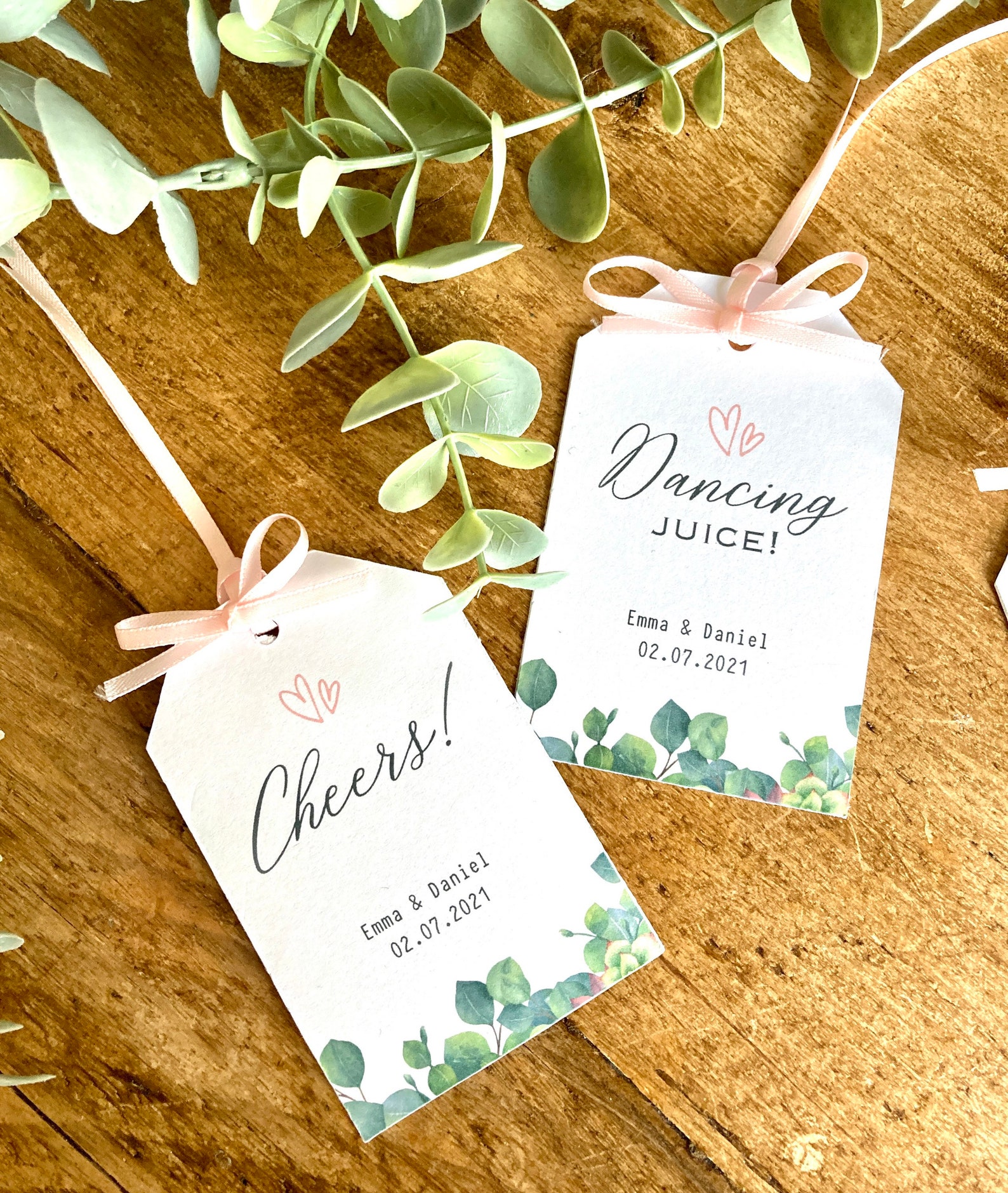 Wedding Favour Tags. Personalised Drinks / Welcome Favour Labels. - Etsy UK