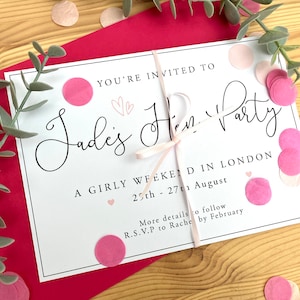 Personalised Bride Hen Do Invite. Bride to Be | Hen Party Invitation ...