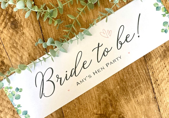 Hen Do Banner. Personalised Bride to Be Hen Party Sign. | Etsy UK