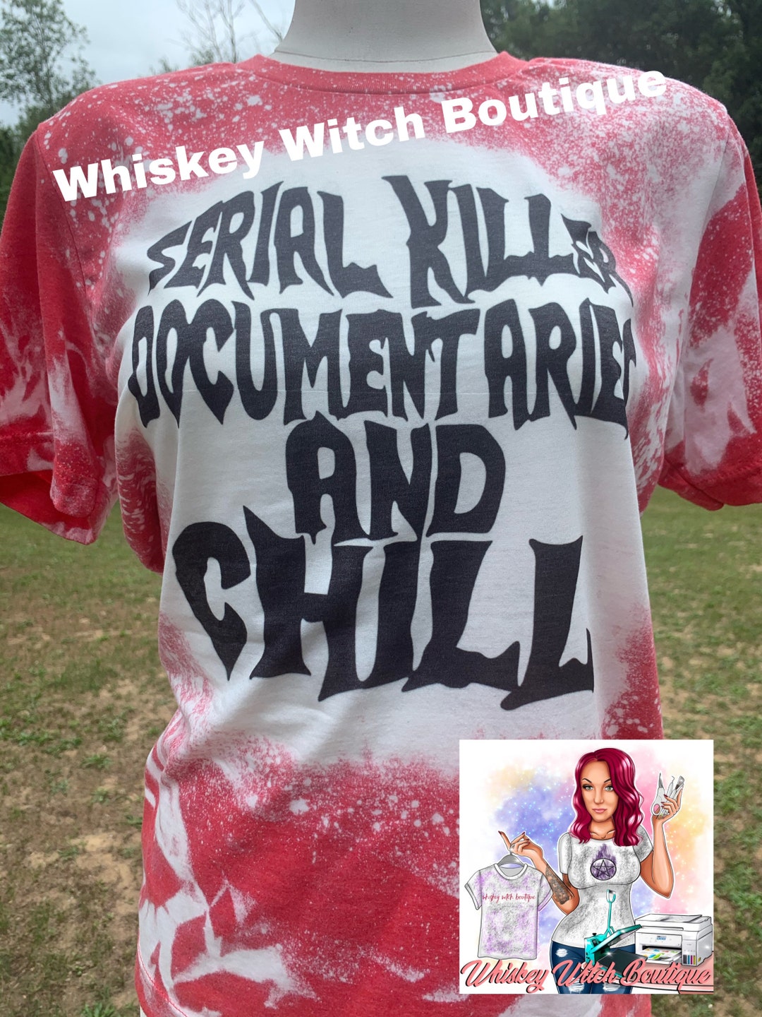 Bleached Tee Horror Halloween Serial Killer Documentaries Vintage Retro ...