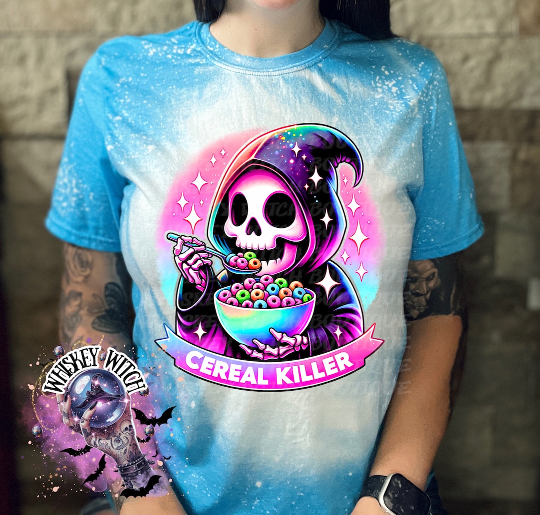 Cereal Killer Reaper Vintage Retro Distressed Custom Funny Shirt ...