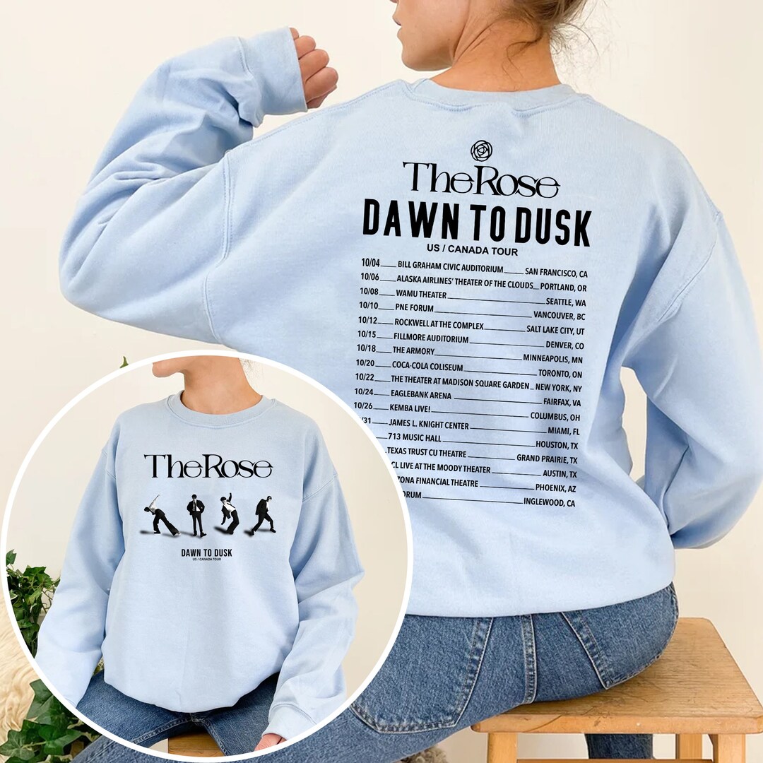 The Rose Dawn to Dusk Tour 2023 Sweatshirt, the Rose Kpop Shirt, Dual ...