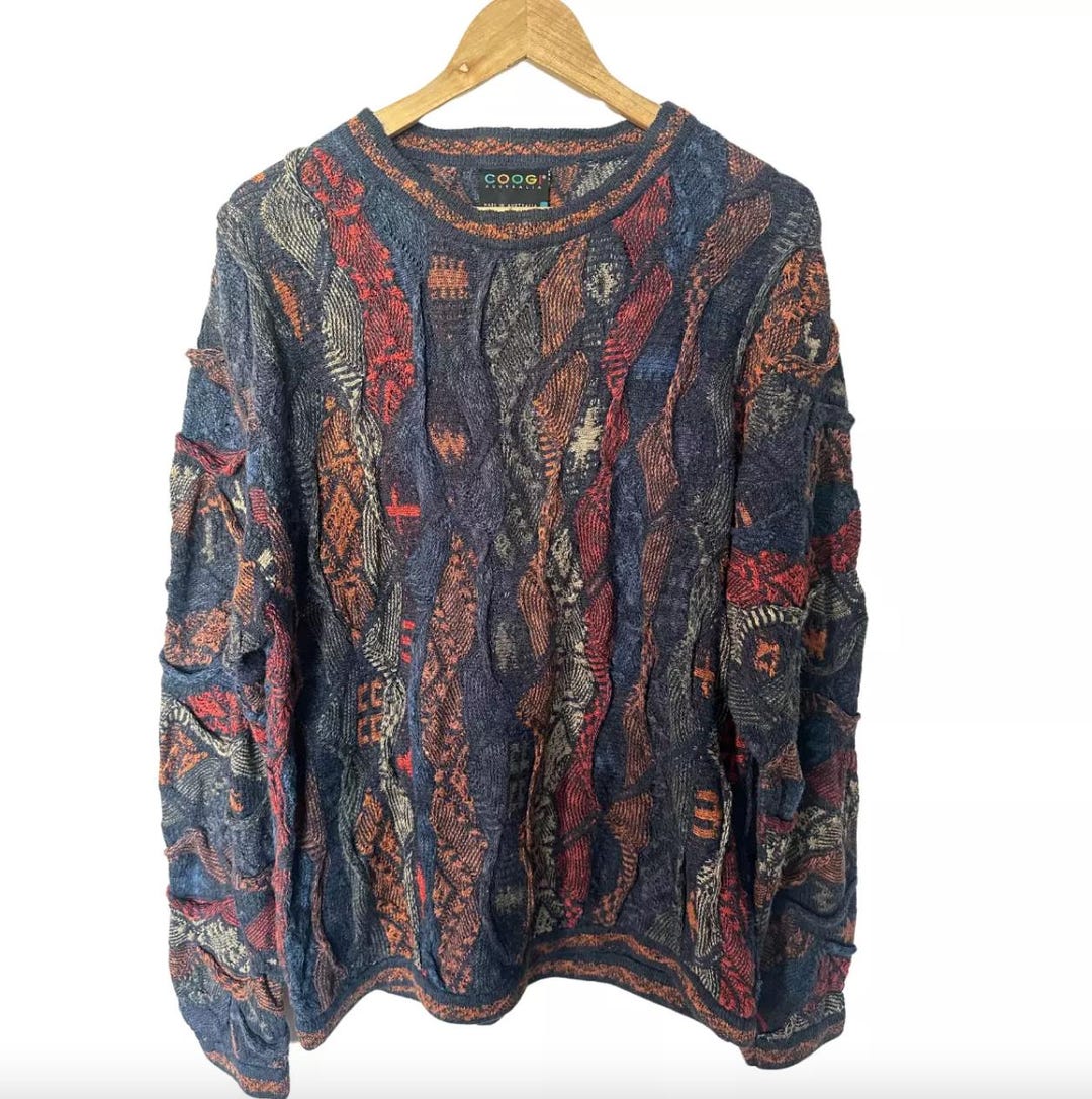 Vintage Coogi Australia Sweater | 90s Hip Hop Iconic Colourful Knit ...