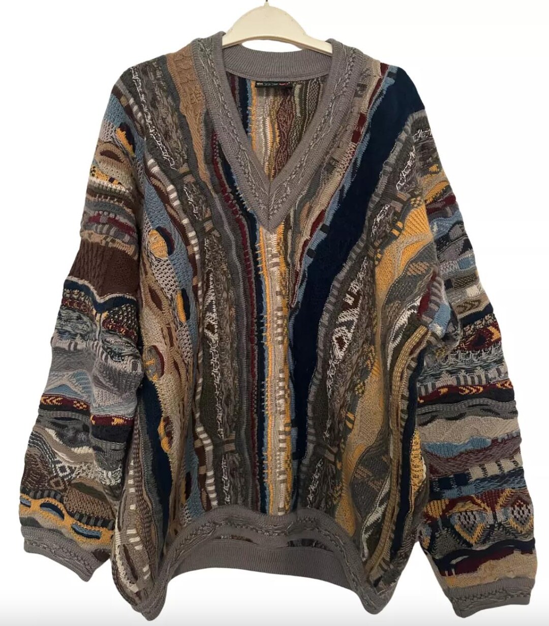 Vintage Coogi Australia Sweater | 90s Hip Hop Iconic Colourful Knit ...