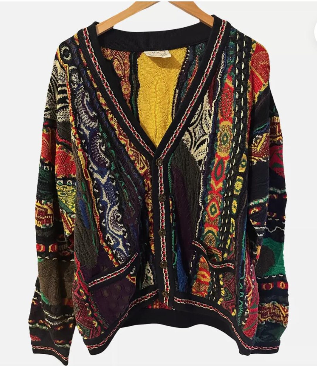 Vintage Coogi Australia Sweater | 90s Hip Hop Iconic Colourful Knit ...
