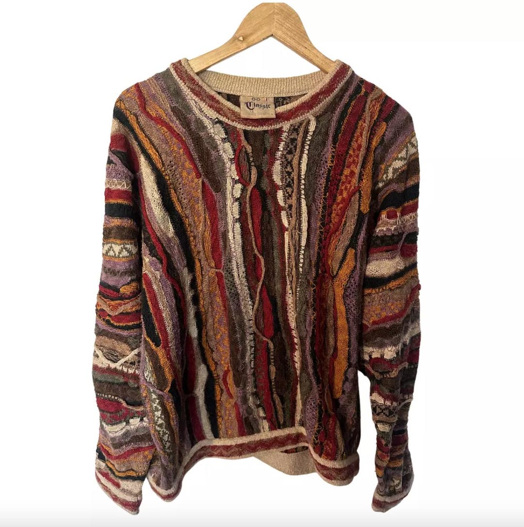 Vintage Coogi Classic Australia Sweater 90s Hip Hop Iconic Colourful ...