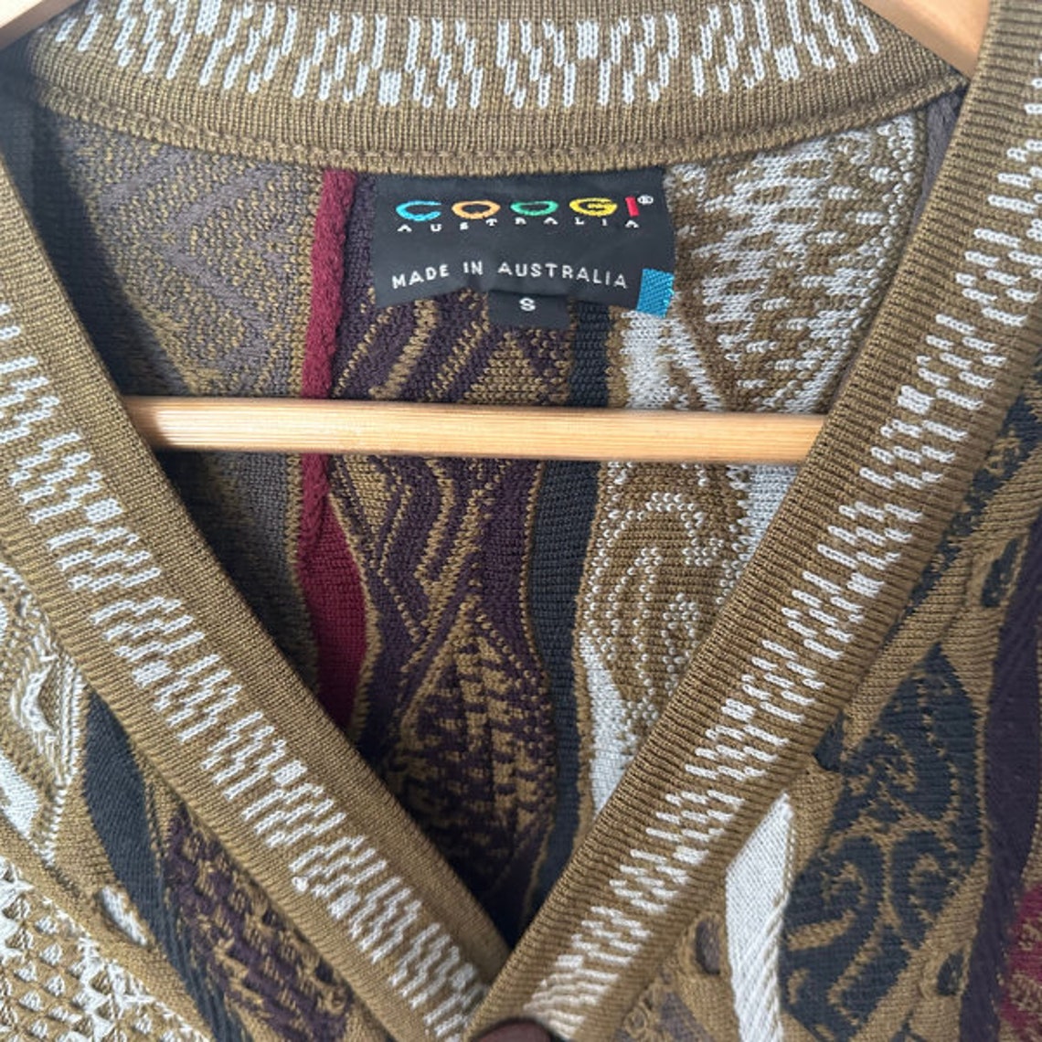 Vintage, COOGI, COOGI Australia, Knitted, Gilet, Vest, Jumper, Sweater ...