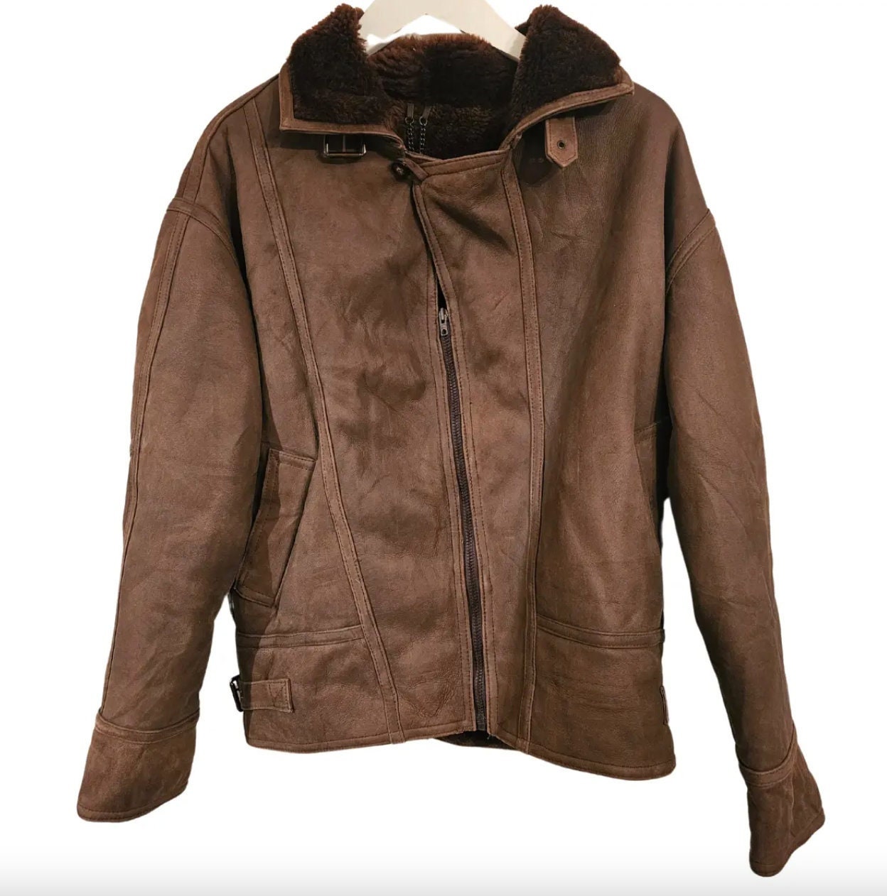 Vintage, Aviator, B3, Mens, Brown, Flight, Pilot, Air Force, Leather ...