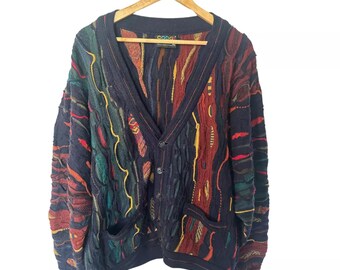 Vintage Coogi Classic Australia Sweater 90s Hip Hop Iconic Colourful ...