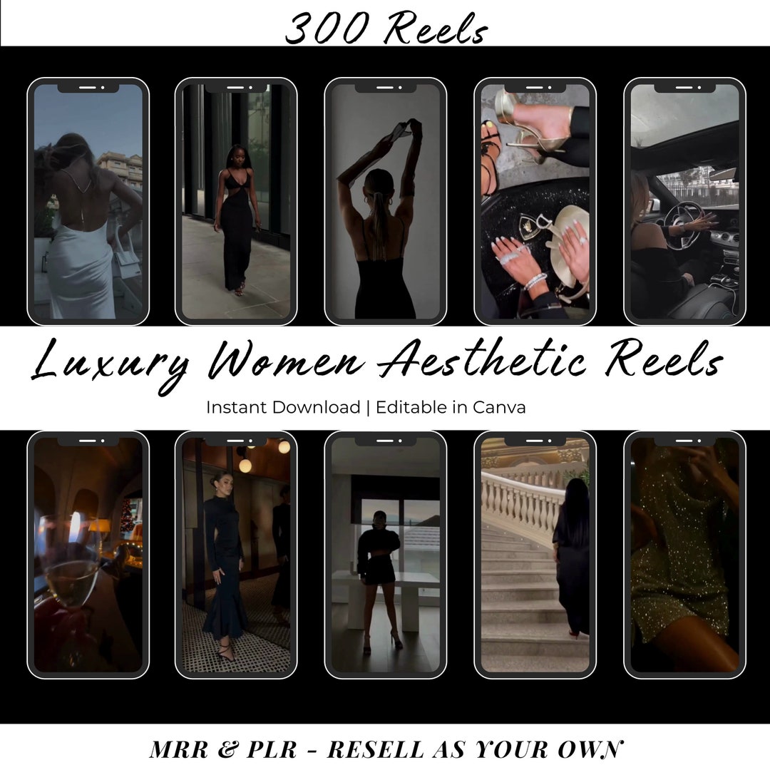 Instagram Luxury Reels Master Resell Rights MRR Instagram Template ...