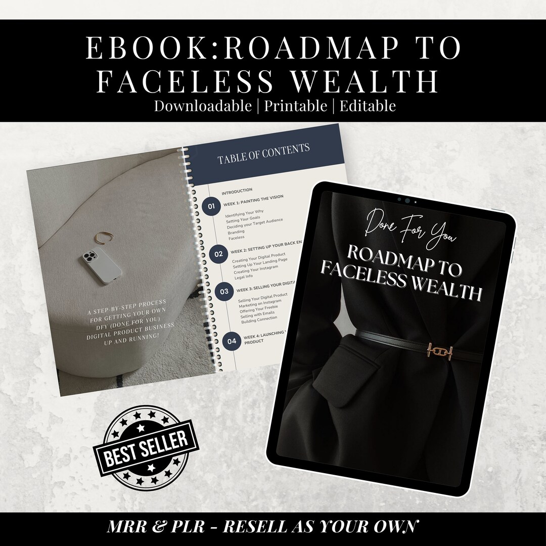 Faceless Marketing MRR Guide & Ebook Master Resell Rights and PLR ...