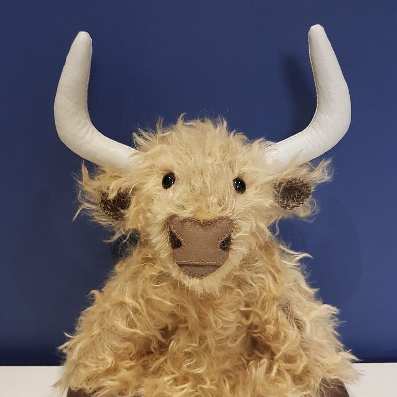Highland Cow Teddy - Etsy UK