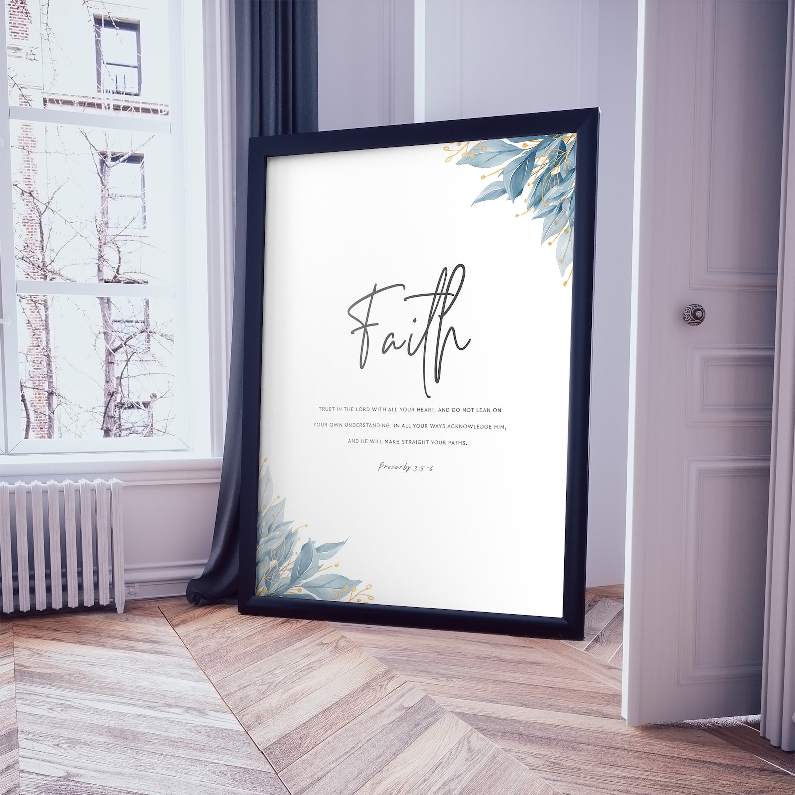 Faith Bible Verse Wall Art Christian Wall Art Christian Wall - Etsy