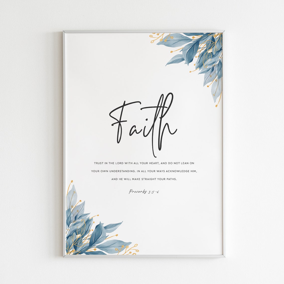 Faith Bible Verse Wall Art Christian Wall Art Christian Wall - Etsy