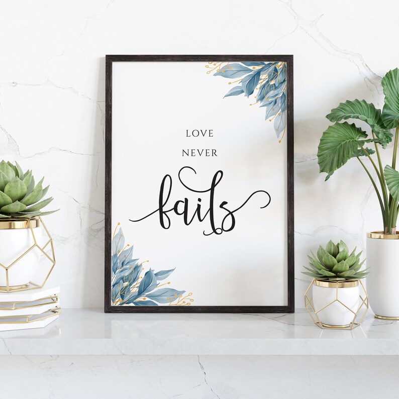 Biblical Wall Decor, Love Verse Print, Set of 3 Prints, Bible Verse ...