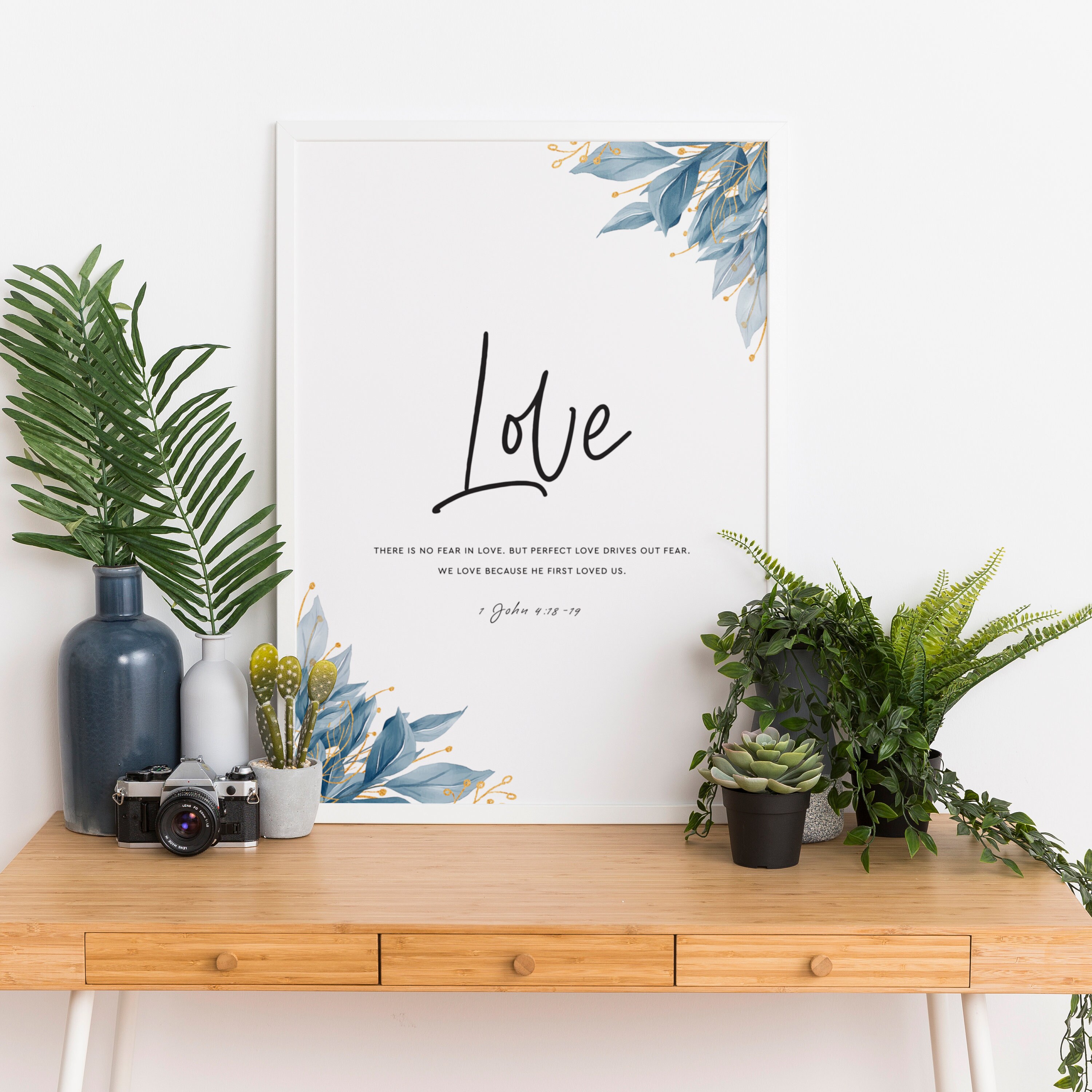 Love Bible Verse Christian Wall Art, Bible Verse Print - Etsy