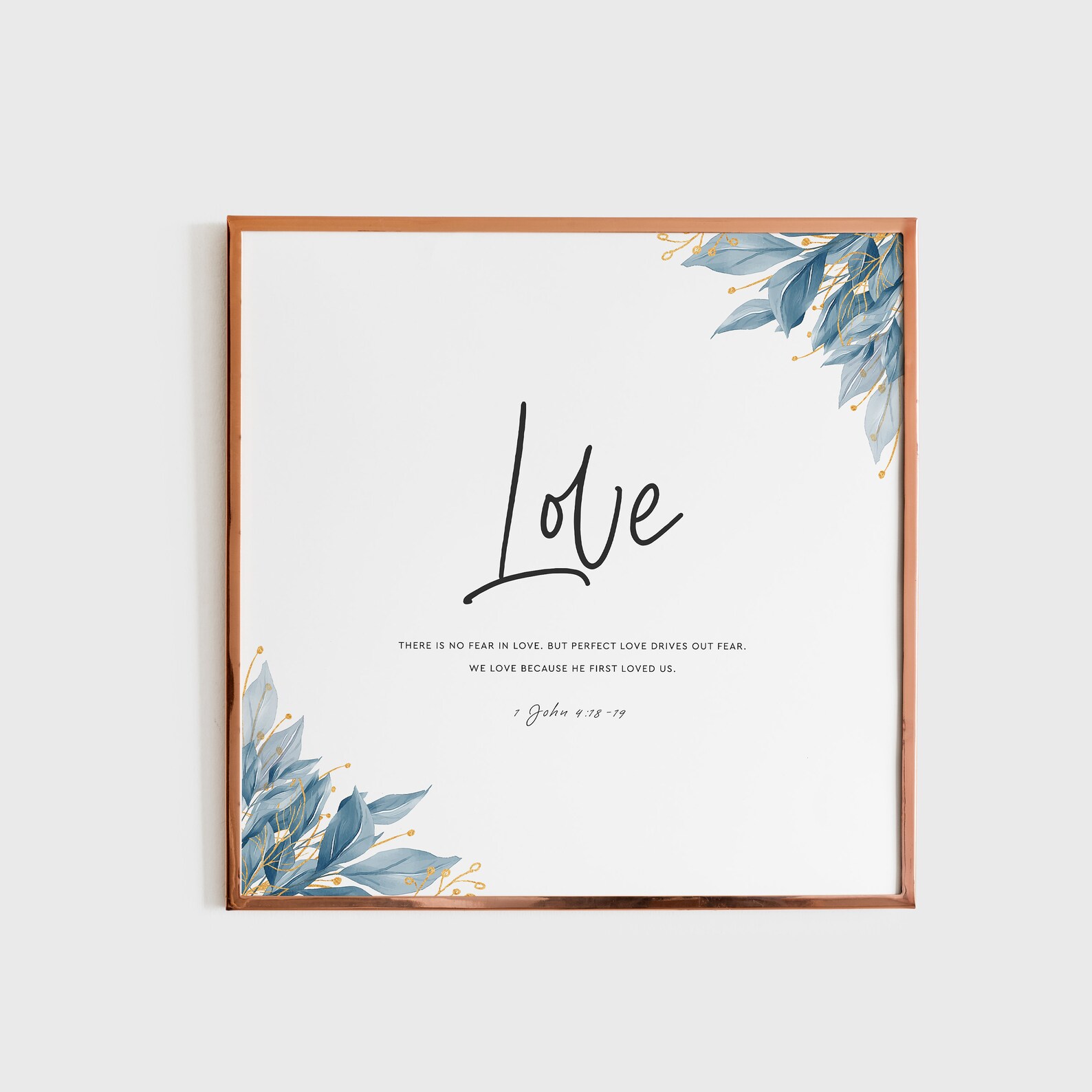 Love Bible Verse Christian Wall Art Bible Verse Print | Etsy