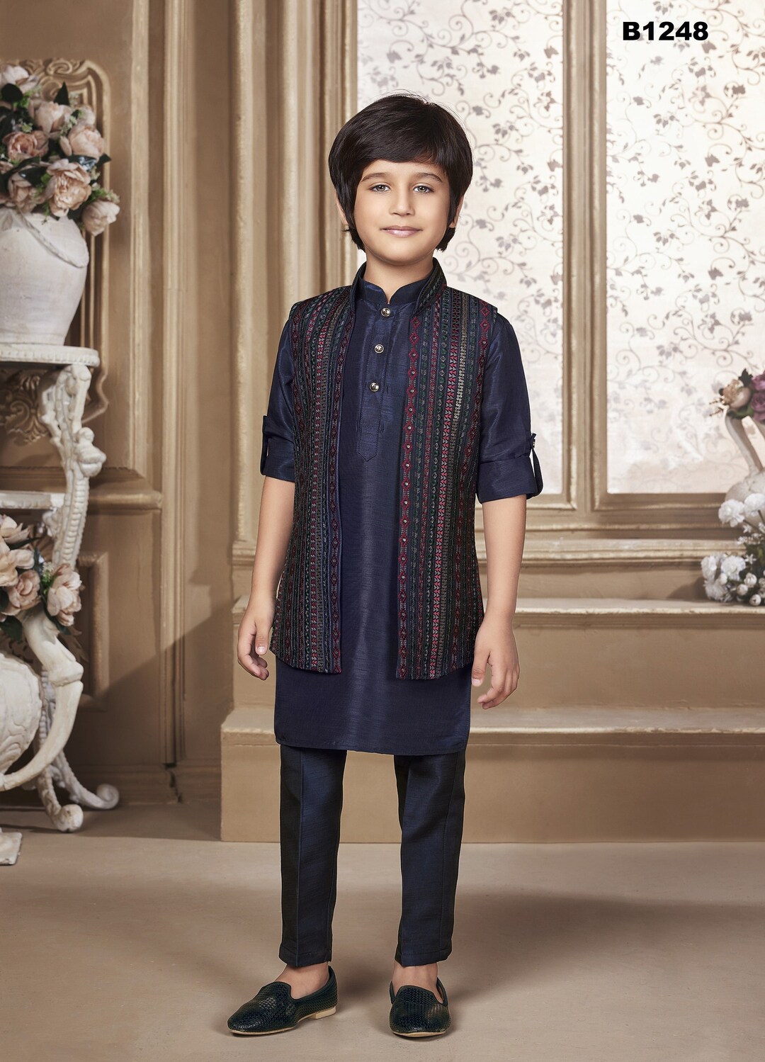 Designer Boys Indo Western Sherwani Set | Traditional Wear Kurta ...