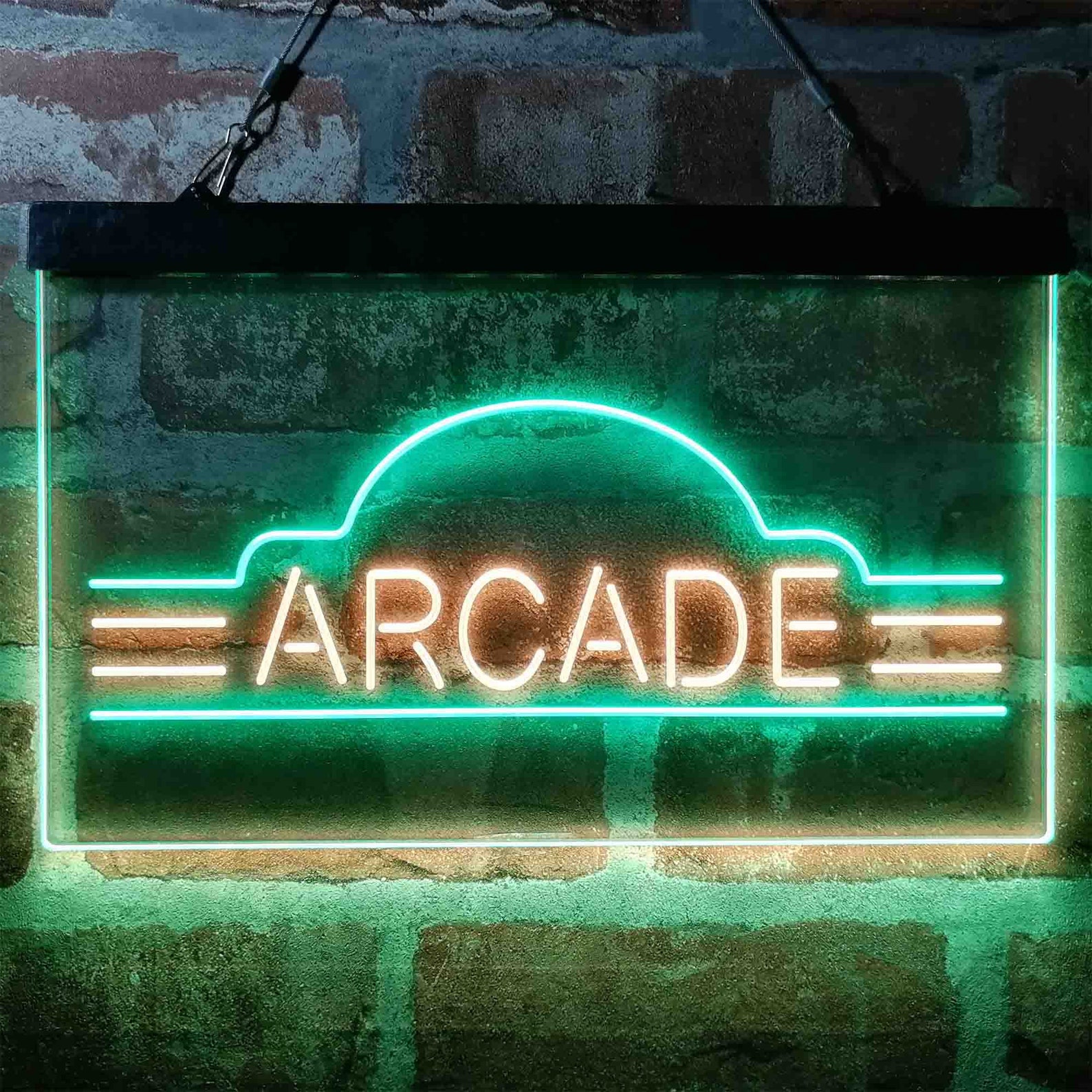 Vintage Arcade Video Games Display Dual Color LED Neon Sign - Etsy