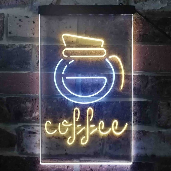 Coffee Kettle Shop Display Dual Color LED Sign St6-i3889 - Etsy