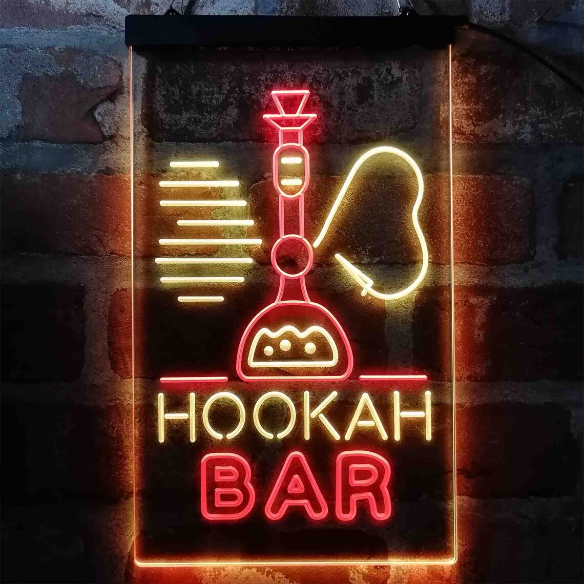 Hookah Bar Smoke Shop Dual Color LED Sign St6-i4010 | Etsy