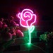 Rose Flower Women Room Decor Flex Silicone LED Neon Sign St16-fnu0034 ...