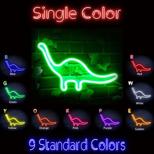 Dinosaur Kid Room Flex Silicone LED Neon Sign St16-fnu0026 - Etsy