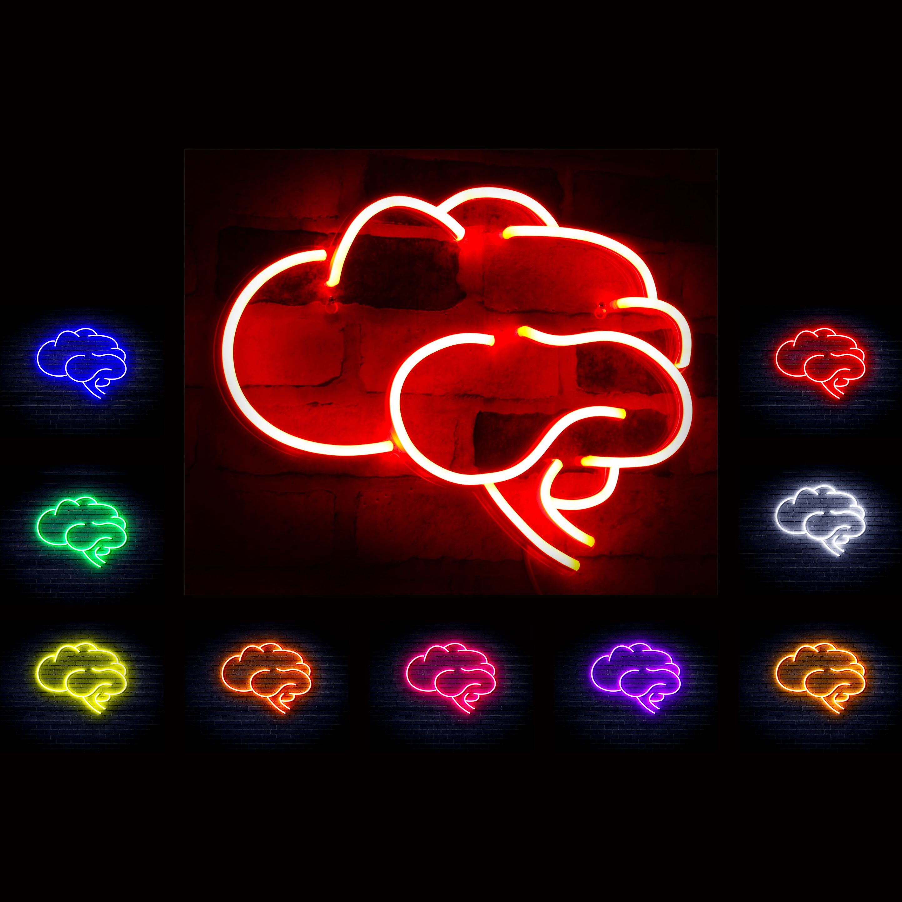 Brain Decoration Flex Silicone LED Neon Sign St16-fnu0063 | Etsy