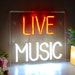 Live Music Bar Flex Silicone LED Neon Sign St16-fnu0071 - Etsy