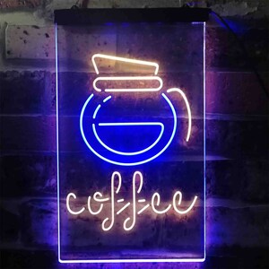 Coffee Kettle Shop Display Dual Color LED Sign St6-i3889 - Etsy