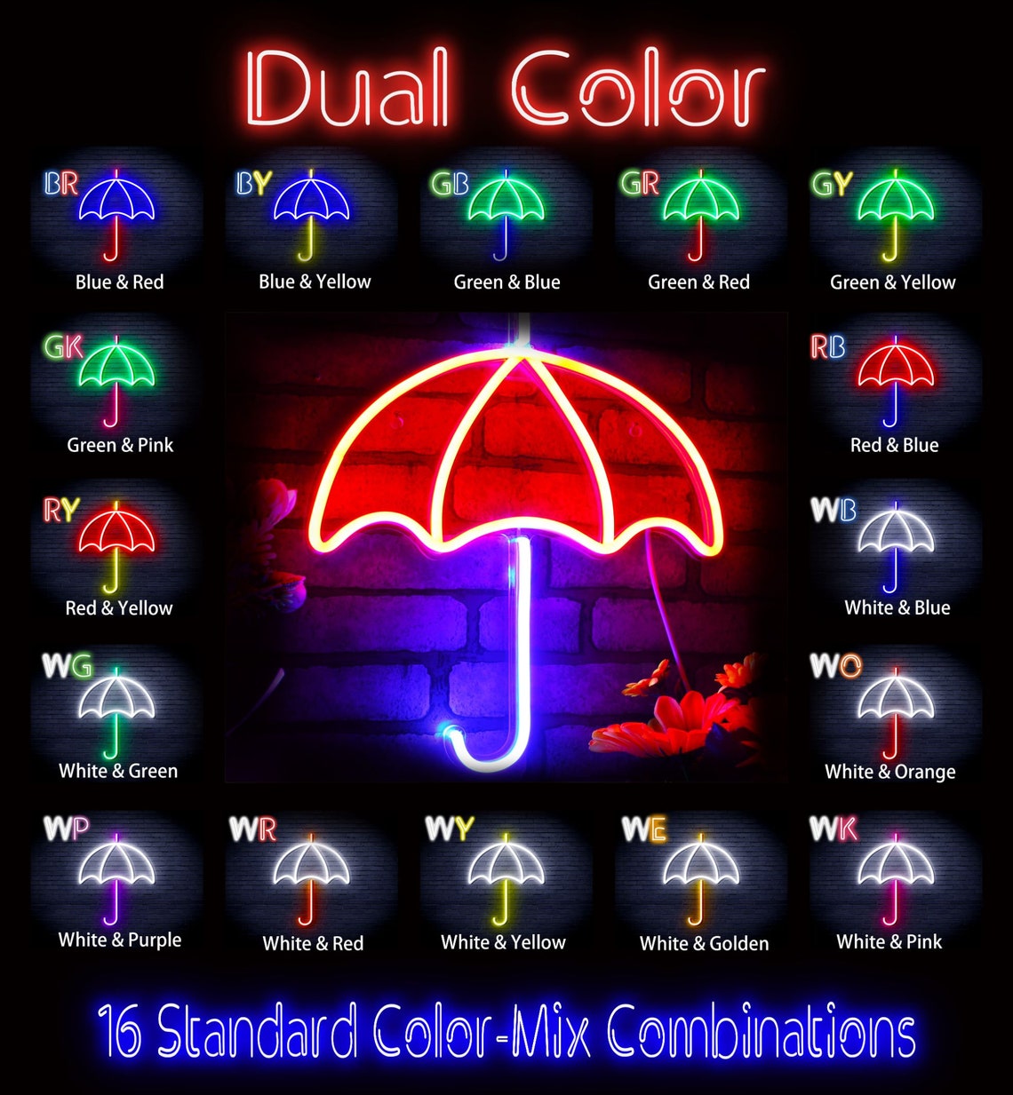 Umbrella Kid Room Flex Silicone LED Neon Sign St16-fnu0016 - Etsy