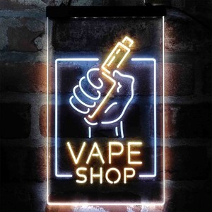 Vape Shop Holding Hand Display Dual Color LED Sign St6-i4018 - Etsy
