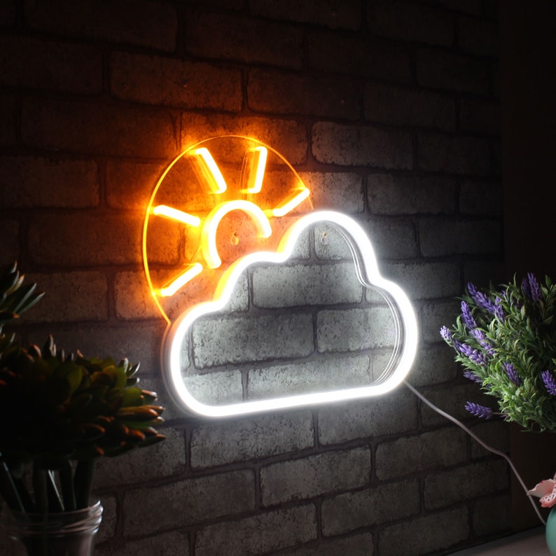 Sun & Cloud Flex Silicone LED Neon Sign St16-fnu0014 - Etsy