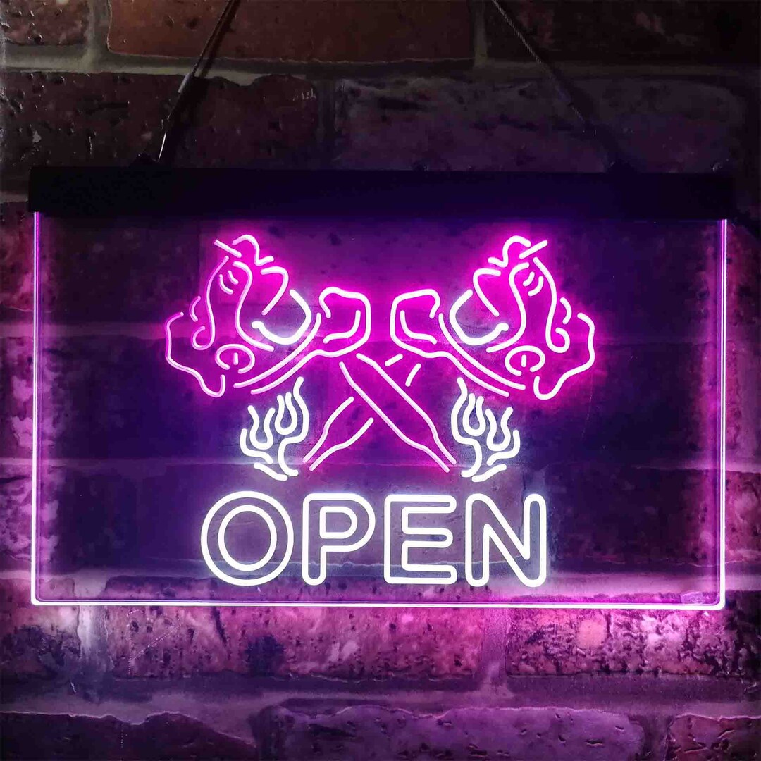 Tattoo Machine Shader Gun Shop Open Dual Color LED Neon Sign - Etsy