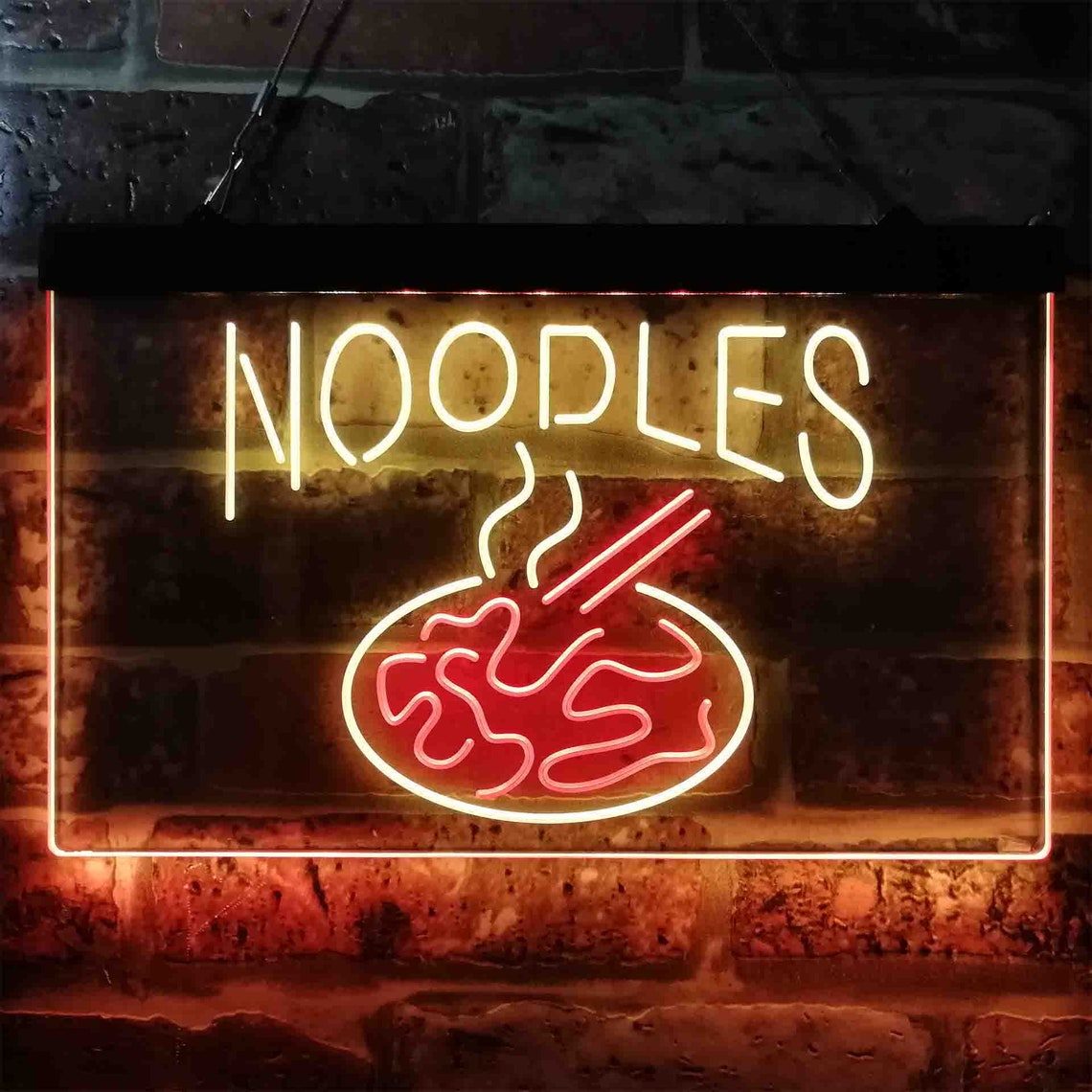 Noodles Fire Snack Shop Dual Color LED Neon Sign St6-i3855 - Etsy