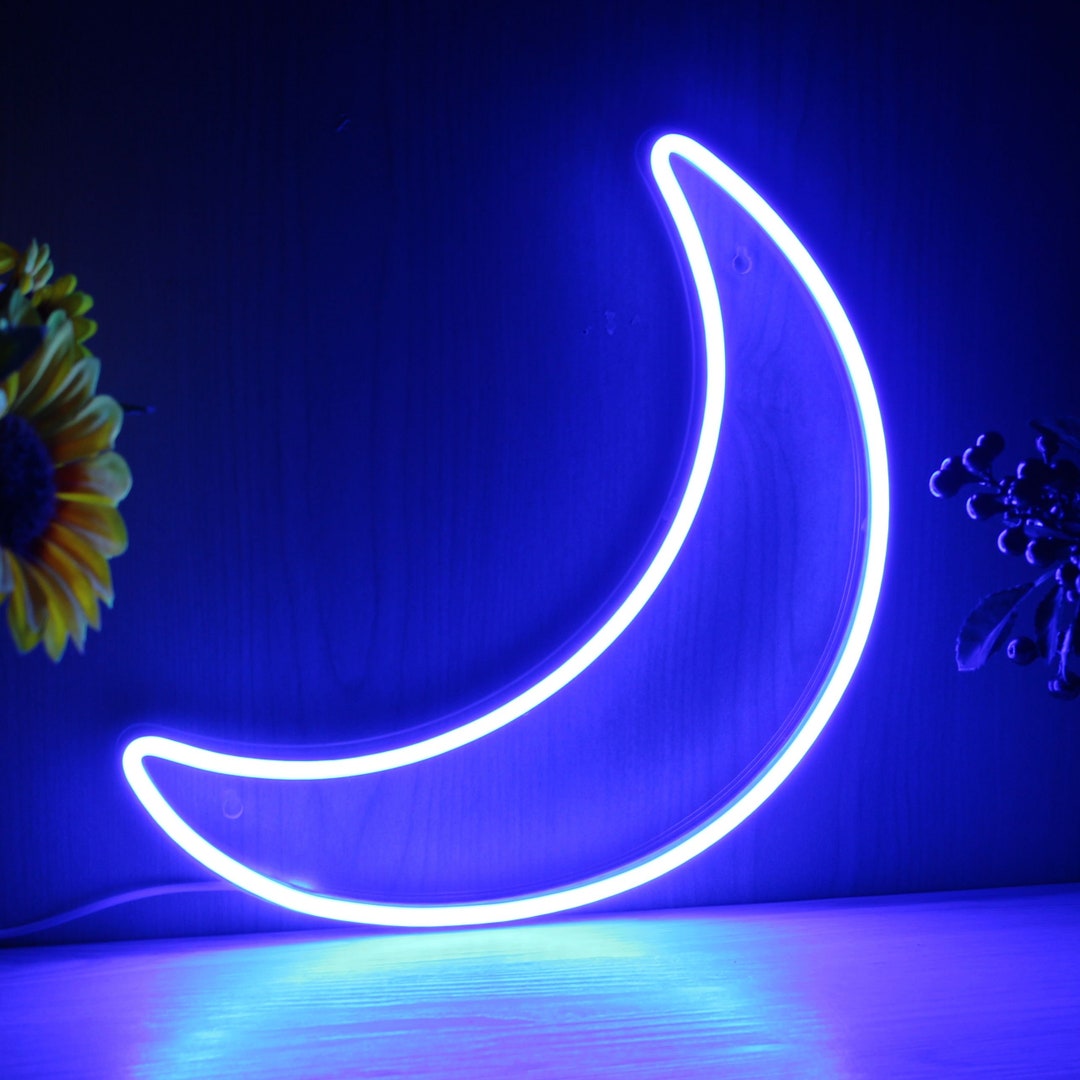 Moon Space Kid Room Flex Silicone LED Neon Sign St16-fnu0004 - Etsy