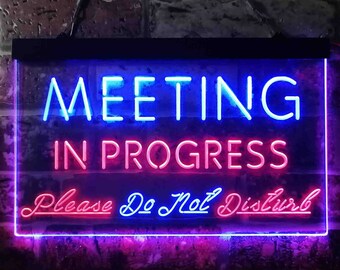 Streaming in Progress Display Dual Color LED Neon Sign | Etsy