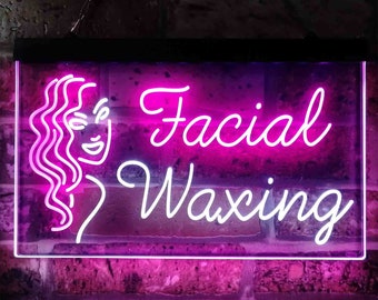 Waxing Neon Sign - Etsy