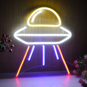 Alien Spaceship Space Flex Silicone LED Neon Sign St16-fnu0031 - Etsy