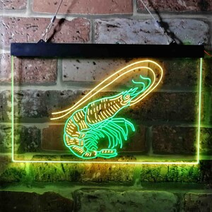 Shrimp Seafood Ocean Display Dual Color LED Neon Sign St6-i3722 - Etsy