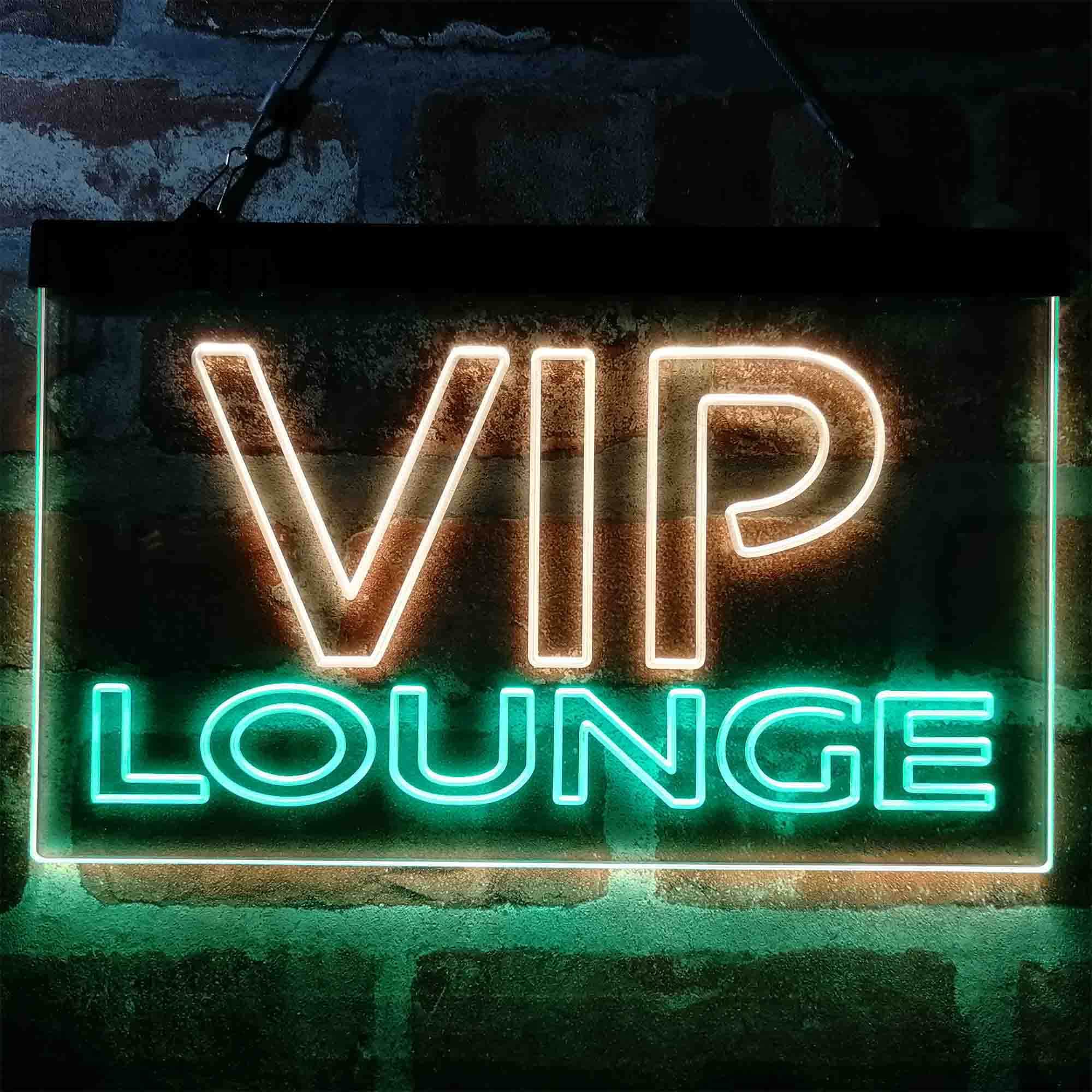 VIP Lounge Display Dual Color LED Neon Sign st6-i3996 | Etsy