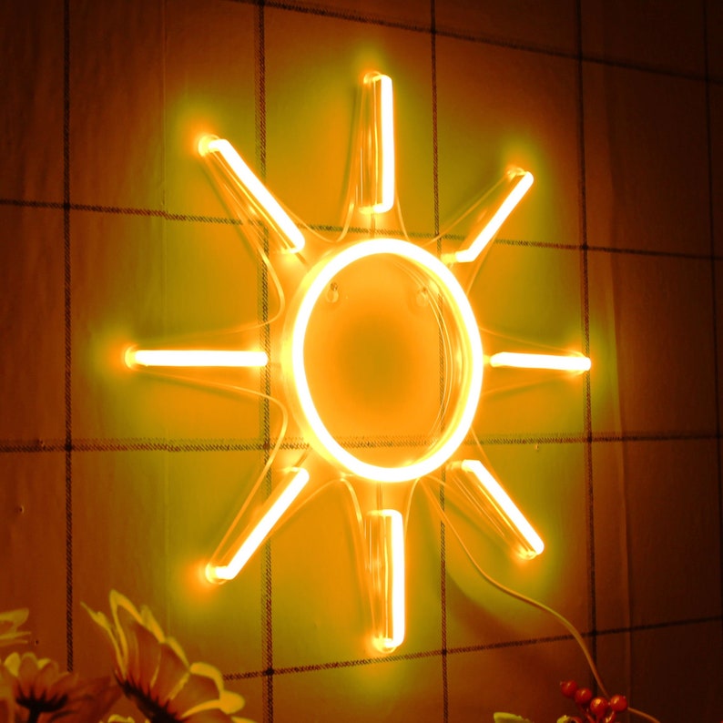 Sun Bright Room Decoration Flex Silicone LED Neon Sign St16-fnu0012 - Etsy