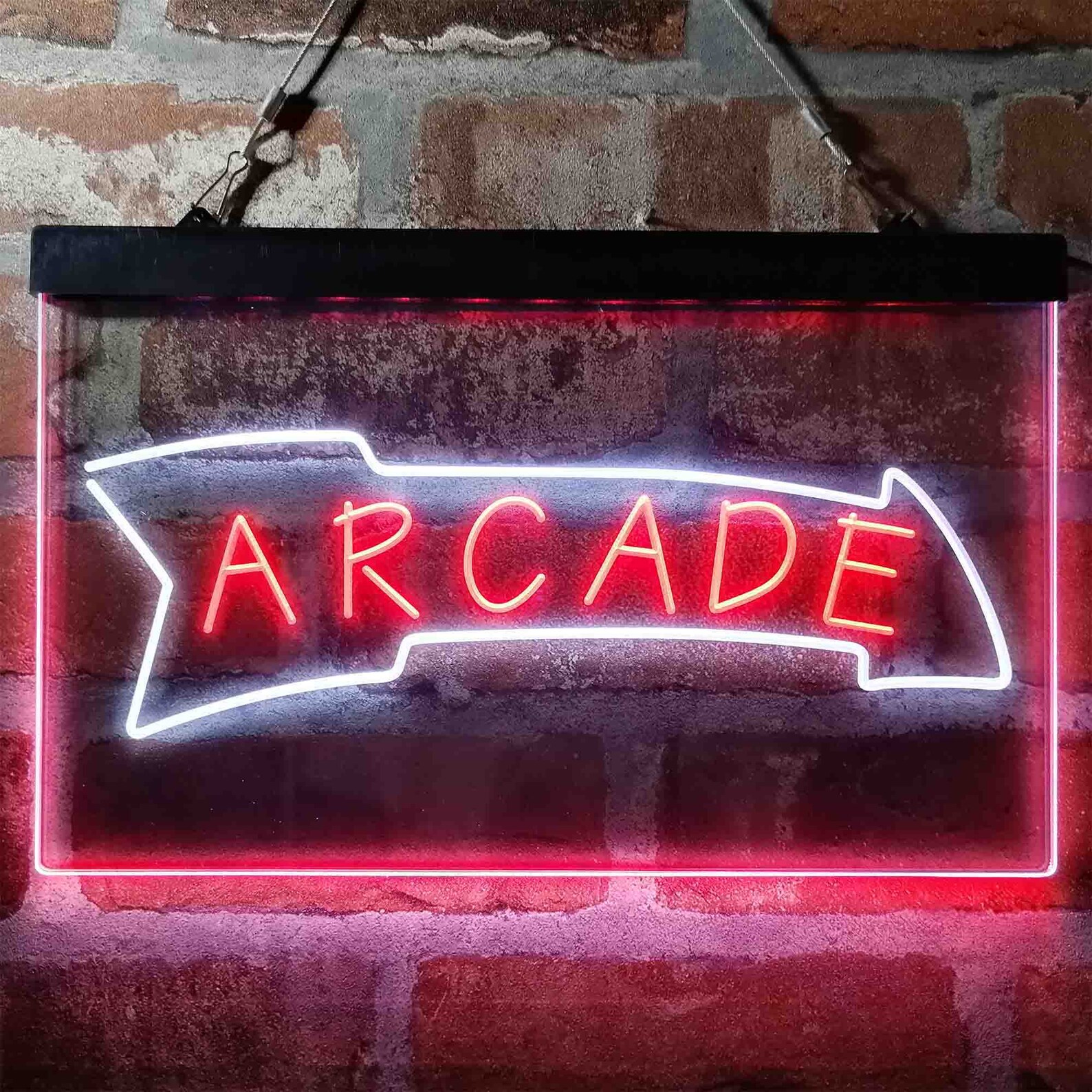 Arrow Down Arcade Game Room Dual Color LED Neon Sign St6-i4019 - Etsy